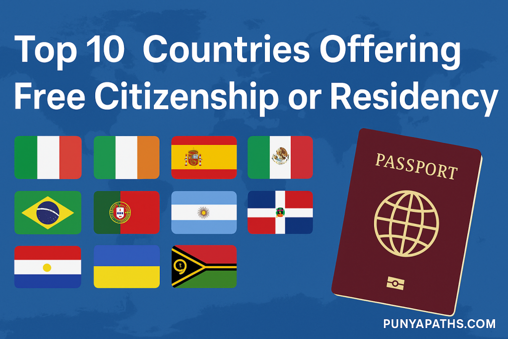 Top 10 Countries Offering Free Citizenship or Residency in 2025 – No ...